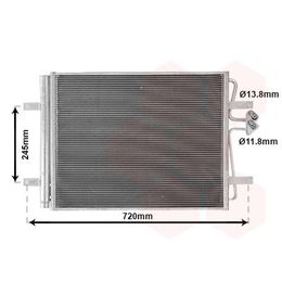 Van Wezel Kondensator, Klimaanlage 58015701 f&uuml;r VW