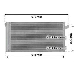 Van Wezel Kondensator, Klimaanlage 17005406 f&uuml;r FIAT / LANCIA
