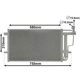 Van Wezel Kondensator, Klimaanlage 27005242 f&uuml;r MAZDA