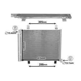 Van Wezel Kondensator, Klimaanlage 58005327 f&uuml;r VW