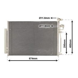 Van Wezel Kondensator, Klimaanlage 37005436 f&uuml;r Opel CHEVROLET
