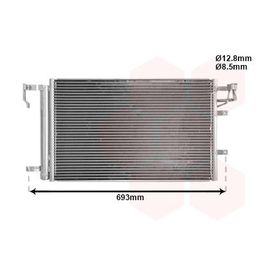 Van Wezel Kondensator, Klimaanlage 83005093 f&uuml;r KIA