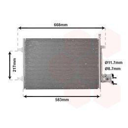 Van Wezel Kondensator, Klimaanlage 18005395 f&uuml;r Ford