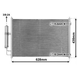 Van Wezel Kondensator, Klimaanlage 13005328 f&uuml;r NISSAN