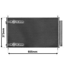 Van Wezel Kondensator, Klimaanlage 53005708 f&uuml;r TOYOTA