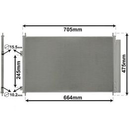 Van Wezel Kondensator, Klimaanlage 53005410 f&uuml;r TOYOTA