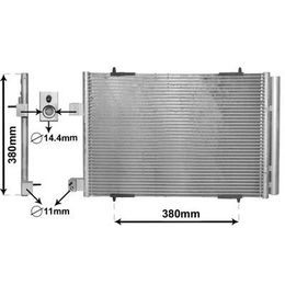 Van Wezel Kondensator, Klimaanlage 09005274 f&uuml;r Citro&euml;n/Peugeot