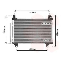 Van Wezel Kondensator, Klimaanlage 53005413 f&uuml;r TOYOTA