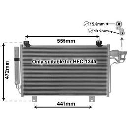 Van Wezel Kondensator, Klimaanlage 27005260 f&uuml;r MAZDA