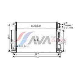 AVA QUALITY COOLING Kondensator, Klimaanlage cra5124d f&uuml;r LANCIA