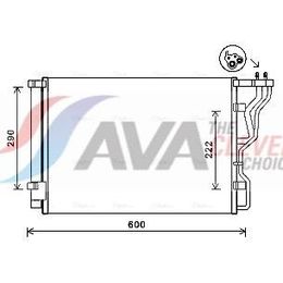AVA QUALITY COOLING Kondensator, Klimaanlage hy5299d f&uuml;r HYUNDAI