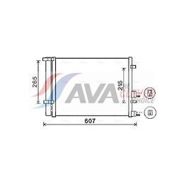AVA QUALITY COOLING Kondensator, Klimaanlage hya5244d f&uuml;r HYUNDAI