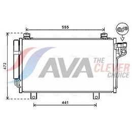 AVA QUALITY COOLING Kondensator, Klimaanlage mz5260d f&uuml;r MAZDA