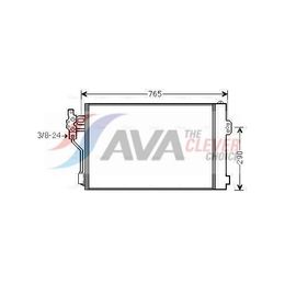 AVA QUALITY COOLING Kondensator, Klimaanlage msa5484d f&uuml;r Mercedes