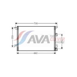 AVA QUALITY COOLING Kondensator, Klimaanlage sba5060 f&uuml;r CADILLAC