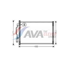 AVA QUALITY COOLING Kondensator, Klimaanlage msa5605 f&uuml;r Mercedes