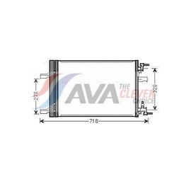 AVA QUALITY COOLING Kondensator, Klimaanlage ola5500d f&uuml;r Opel