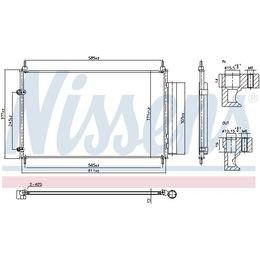 NISSENS Kondensator, Klimaanlage 940953 f&uuml;r TOYOTA