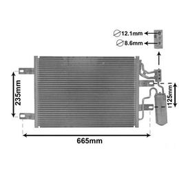 Van Wezel Kondensator, Klimaanlage 37015394 f&uuml;r Opel