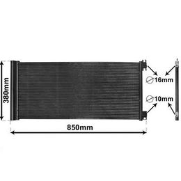 Van Wezel Kondensator, Klimaanlage 43015702 f&uuml;r RENAULT