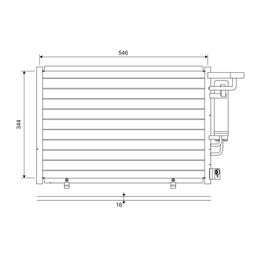 Valeo Kondensator, Klimaanlage 822699 f&uuml;r Ford
