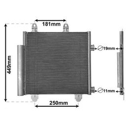 Van Wezel Kondensator, Klimaanlage 09015701 f&uuml;r Citro&euml;n/Peugeot