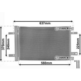 Van Wezel Kondensator, Klimaanlage 09015702 f&uuml;r Citro&euml;n/Peugeot DS TOYOTA