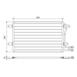 Valeo Kondensator, Klimaanlage 822737 f&uuml;r VW