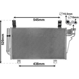 Van Wezel Kondensator, Klimaanlage 27015700 f&uuml;r MAZDA