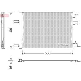 DENSO Kondensator, Klimaanlage dcn20014 f&uuml;r Opel CHEVROLET