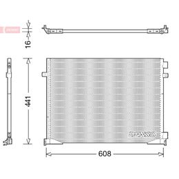 DENSO Kondensator, Klimaanlage dcn23035 f&uuml;r RENAULT Opel NISSAN