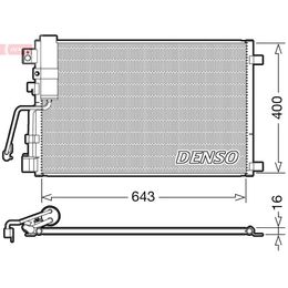 DENSO Kondensator, Klimaanlage dcn46008 f&uuml;r NISSAN