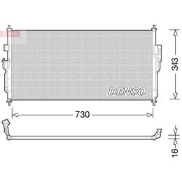 DENSO Kondensator, Klimaanlage dcn46006 f&uuml;r NISSAN