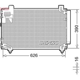 DENSO Kondensator, Klimaanlage dcn50044 f&uuml;r TOYOTA
