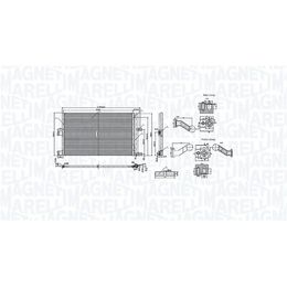 MAGNETI MARELLI Kondensator, Klimaanlage 350203107600 f&uuml;r Tesla