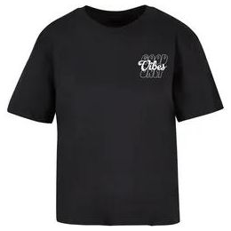 T-Shirt MISS TEE "Miss Tee Good Vibes Wording Tee", Damen, Gr. XXL, schwarz, 100% Baumwolle, bedruckt, oversize, Rundhals, Shirts T-Shirt