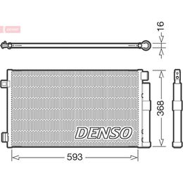 DENSO Kondensator, Klimaanlage dcn09147 f&uuml;r FIAT