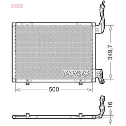 DENSO Kondensator, Klimaanlage dcn10064 f&uuml;r Ford