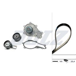 DOLZ Wasserpumpe + Zahnriemensatz kd079 f&uuml;r Citro&euml;n Peugeot