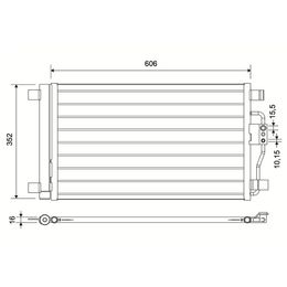 Valeo Kondensator, Klimaanlage 822766 f&uuml;r MG (SAIC)