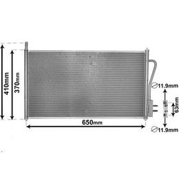 Van Wezel Kondensator, Klimaanlage 18005268 f&uuml;r Ford