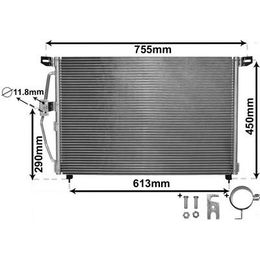 Van Wezel Kondensator, Klimaanlage 37005228 f&uuml;r Opel