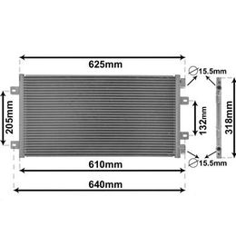 Van Wezel Kondensator, Klimaanlage 17005219 f&uuml;r ALFAROME/Fiat/LANCI Fiat / LANCIA