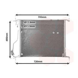 Van Wezel Kondensator, Klimaanlage 30005280 f&uuml;r Mercedes