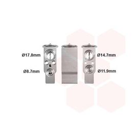 Van Wezel Expansionsventil, Klimaanlage 58001113 f&uuml;r VW OPEL PEUGEOT