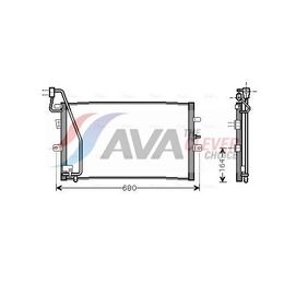AVA QUALITY COOLING Kondensator, Klimaanlage sb5056 f&uuml;r SAAB