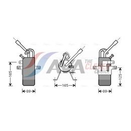 AVA QUALITY COOLING Trockner, Klimaanlage fdd374 f&uuml;r FORD