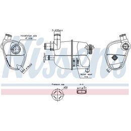NISSENS Ausgleichsbeh&auml;lter, K&uuml;hlmittel 996302 f&uuml;r MERCEDES-BENZ SMART