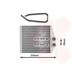 Van Wezel W&auml;rmetauscher, Innenraumheizung 37006355 f&uuml;r Opel