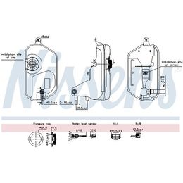 NISSENS Ausgleichsbeh&auml;lter, K&uuml;hlmittel 996327 f&uuml;r JAGUAR
